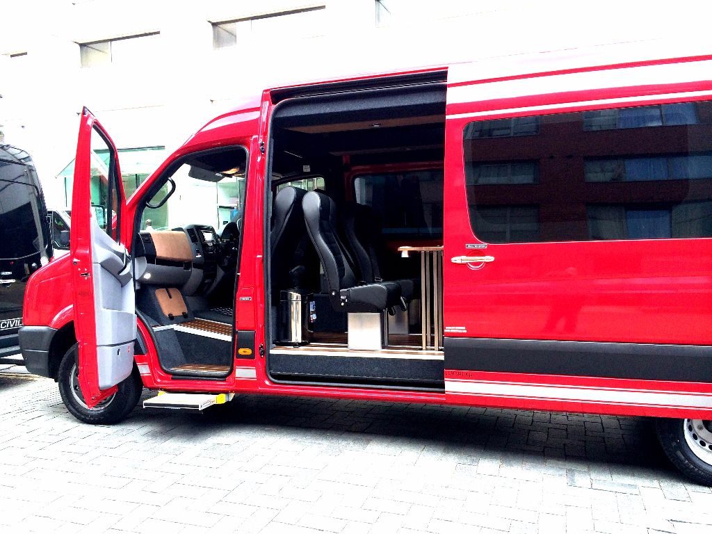 VW Crafter Pro-Crafter XL11 Splitter Van for Hire Civilised Car Hire
